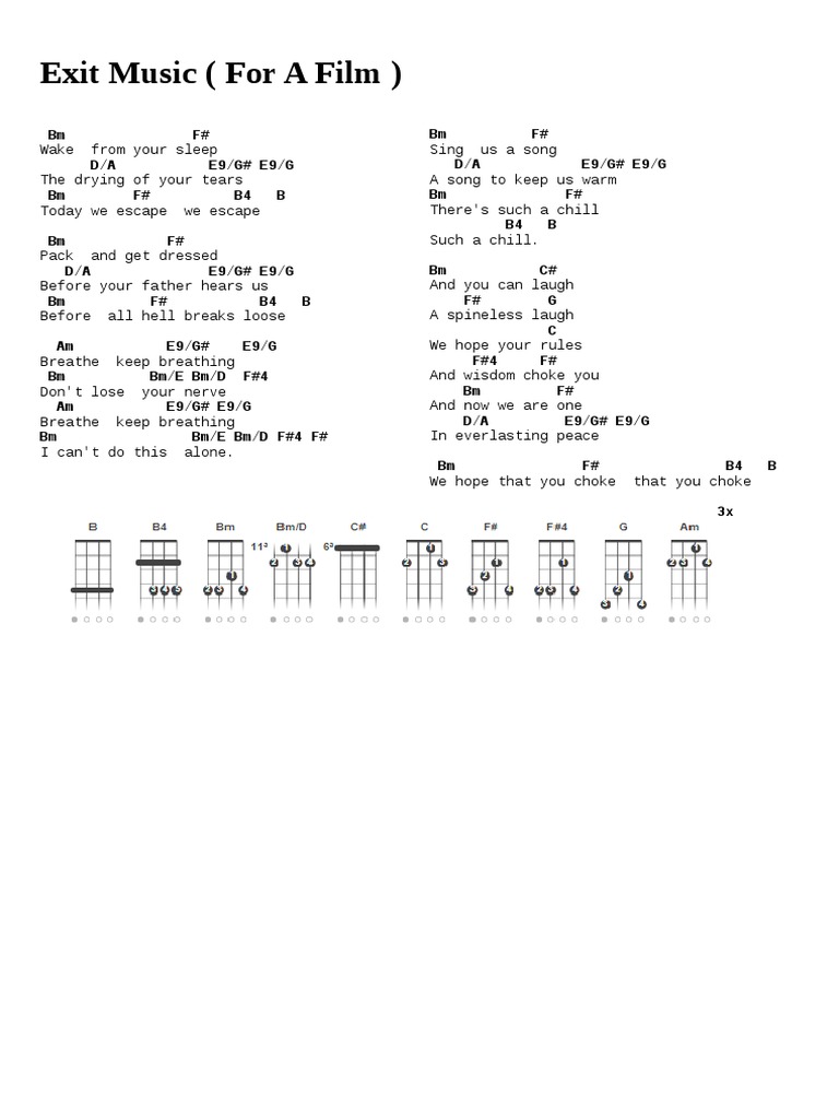 Exit Music (For A Film) | PDF