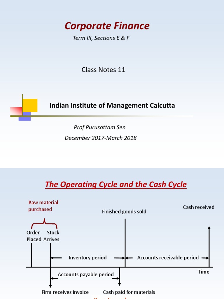 Session 11 Short Term Financing | PDF | Working Capital | Debt