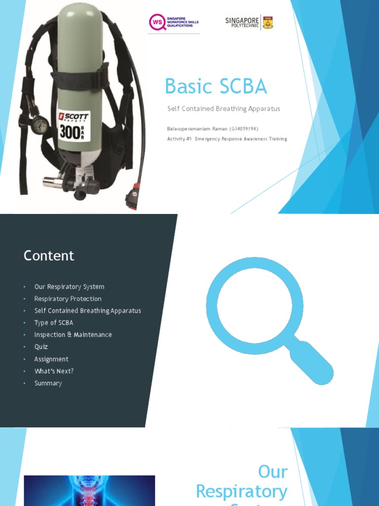 Basic SCBA: Self Contained Breathing Apparatus | Download Free PDF ...