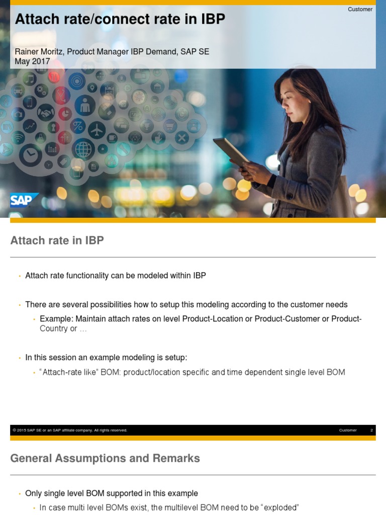 Attach Rate/connect Rate in IBP: Rainer Moritz, Product Manager IBP ...