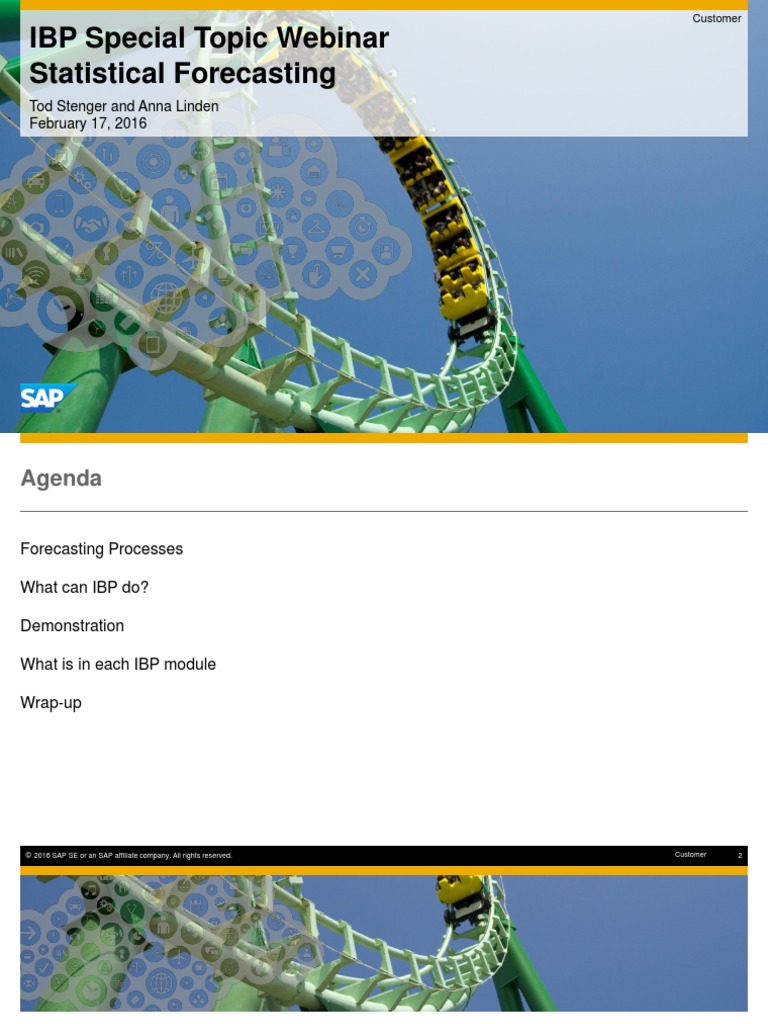IBP Special Topic Webinar Statistical Forecasting: Tod Stenger and Anna ...