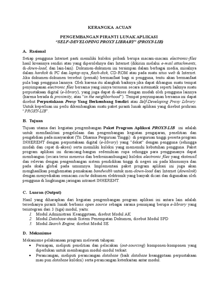 TOR Modul E-Library | PDF | Komputer