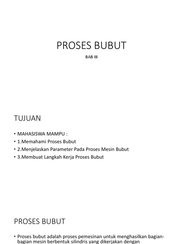 Proses Bubut | PDF
