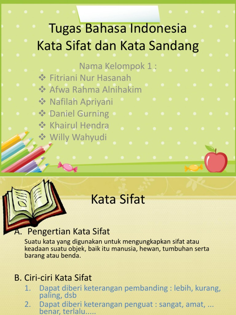 Kata Sandang Dan Kata Sifat | PDF