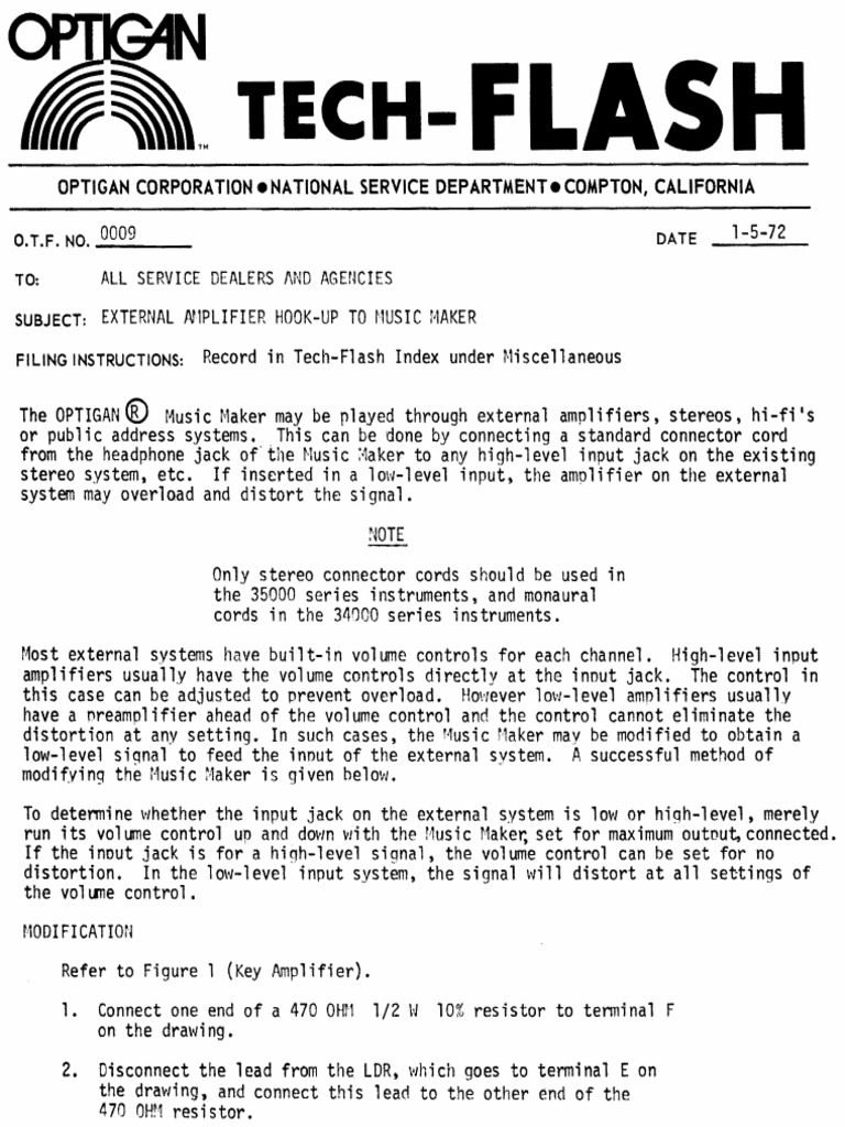Optigan Out Mod | PDF