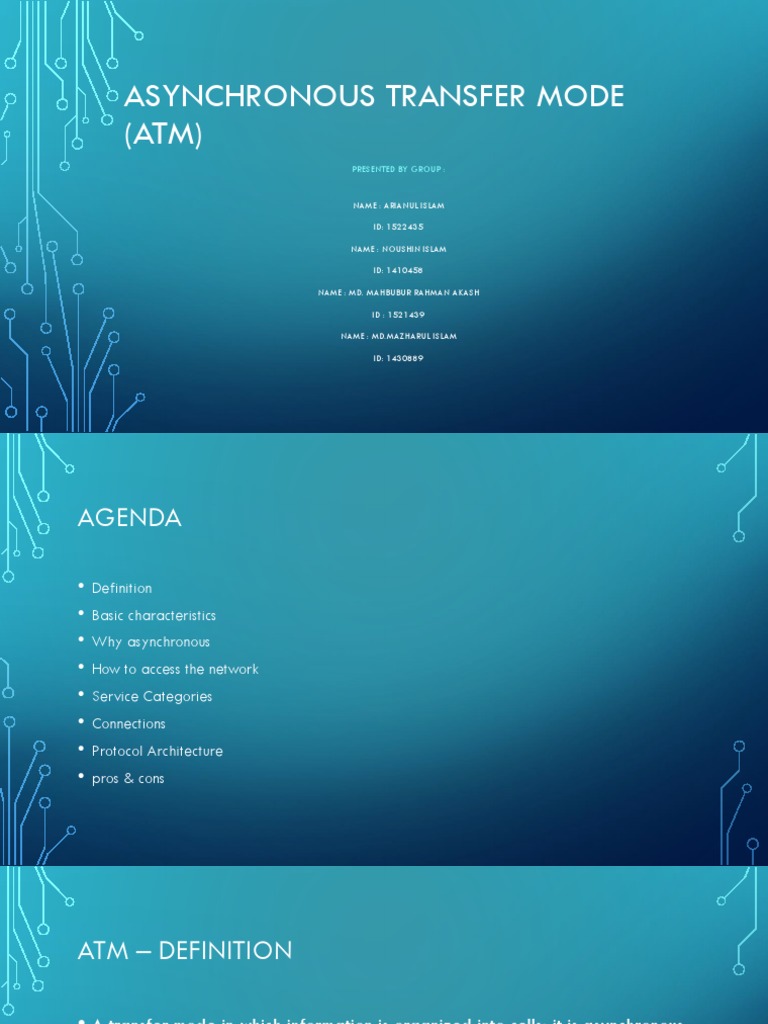 Asynchronous Transfer Mode ATM | PDF | Asynchronous Transfer Mode ...