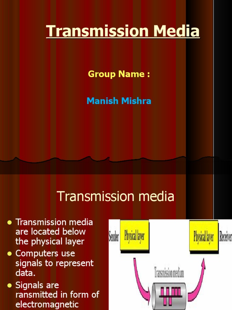Transmission Media Overview and Types | PDF | Transmission Medium ...