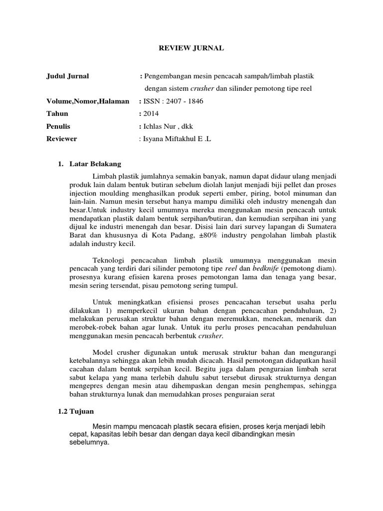 Review Jurnal | PDF | Griya & Taman