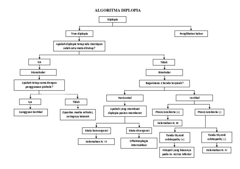 Understanding Diplopia: A Flowchart for Identifying Potential Causes of ...