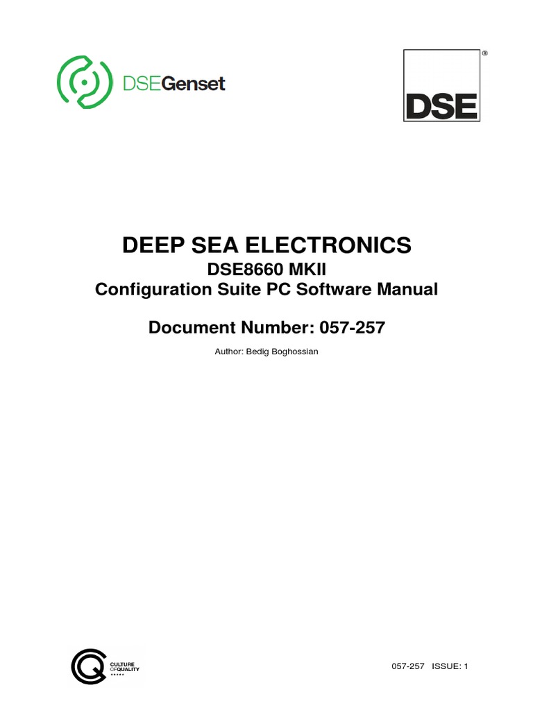 DSE8660 MKII Configuration Suite PC Software Manual | PDF | Exhaust Gas ...