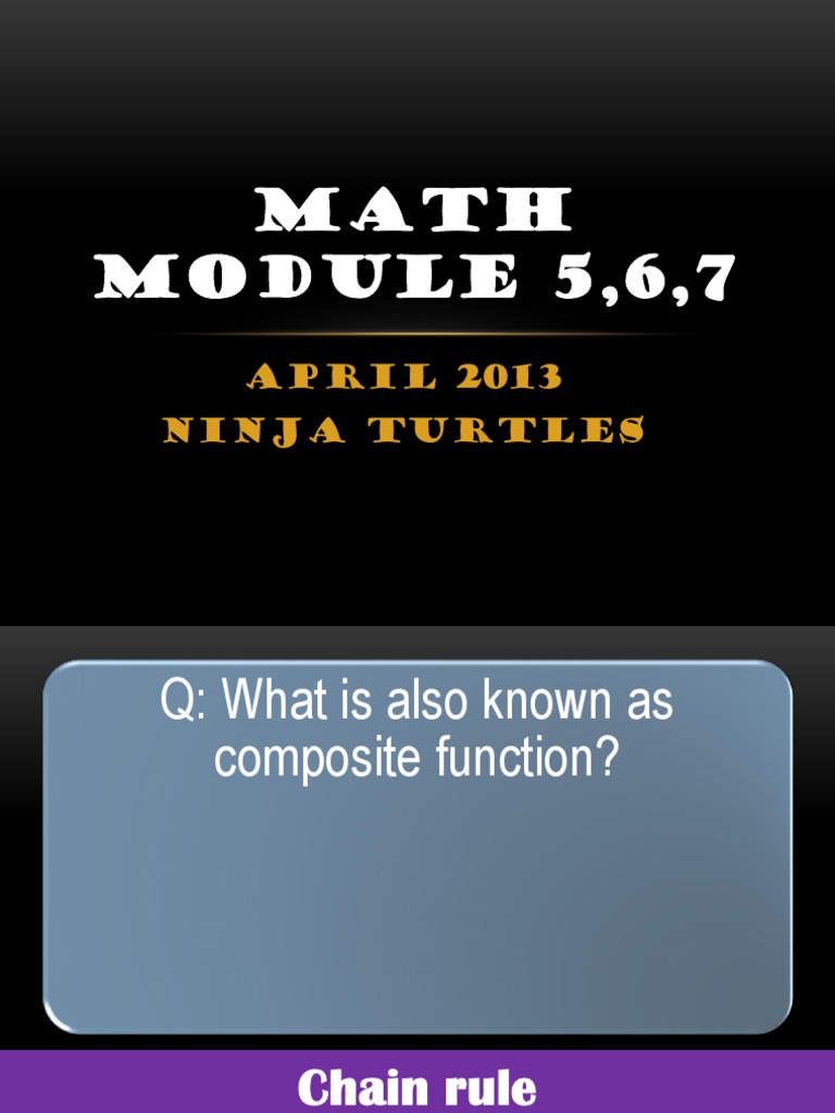 Math MODULE 5,6,7: April 2013 Ninja Turtles | PDF | Trigonometric ...