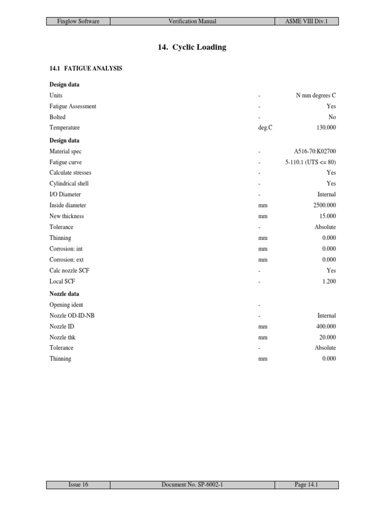 Fatigue Finglow Calculation | Download Free PDF | Fatigue (Material ...