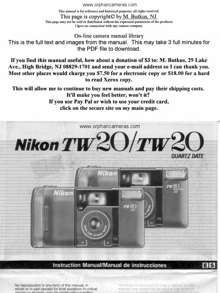 Nikon Tw20 | PDF