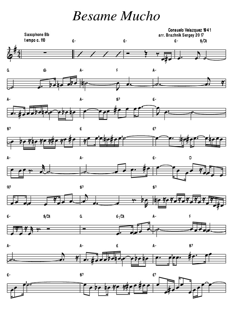 Besame Mucho - BB | PDF