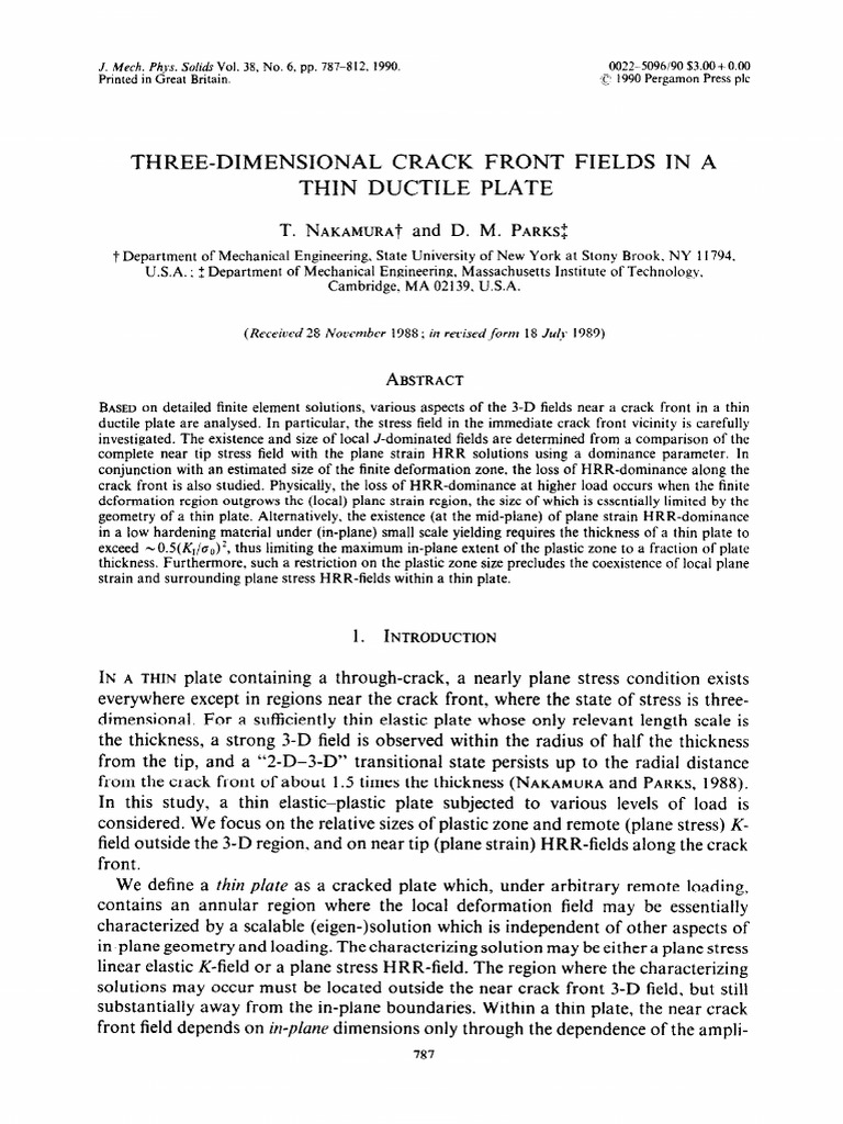 Stress Intensity Factors Handbook | PDF | Fracture Mechanics ...