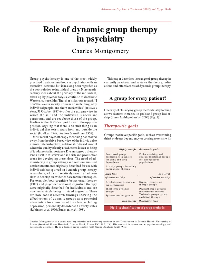 Group Therapy | PDF | Group Psychotherapy | Psychotherapy