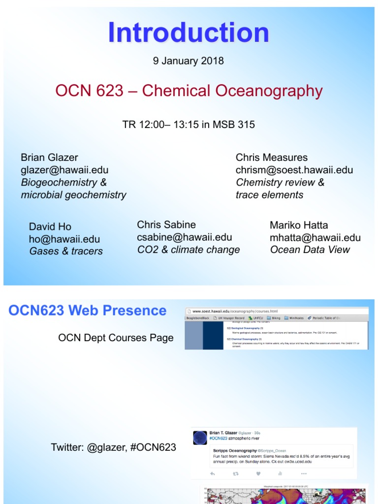 1-2018 01a Course Intro Rev01 Web | PDF | Oceanography | Oceans