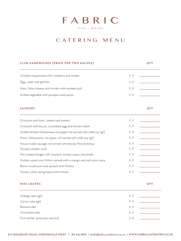 Catering Menu | PDF | Cuisine | Foods