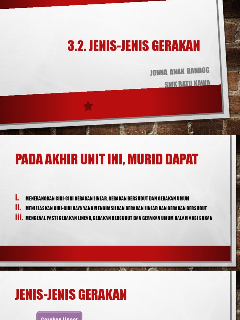 3.2. Jenis-Jenis Gerakan | PDF