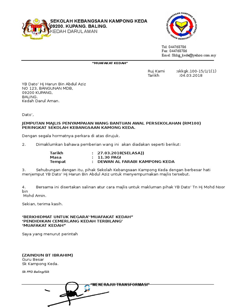 Surat Jemputan Yb | PDF