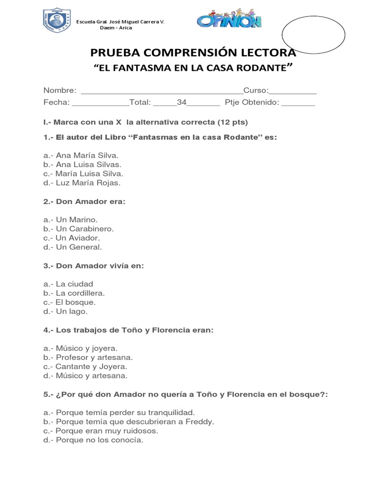 Prueba El Fantasma de La Casa Rodante | PDF | Ocio