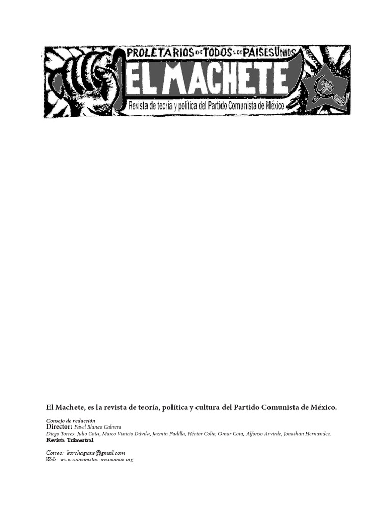 Revista El Machete: Teoría y Política Comunista | PDF | Comunismo ...