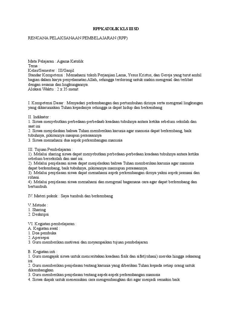 Contoh RPP Pak SMP | PDF