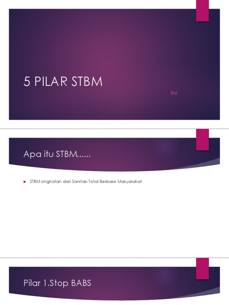 5 Pilar STBM | PDF