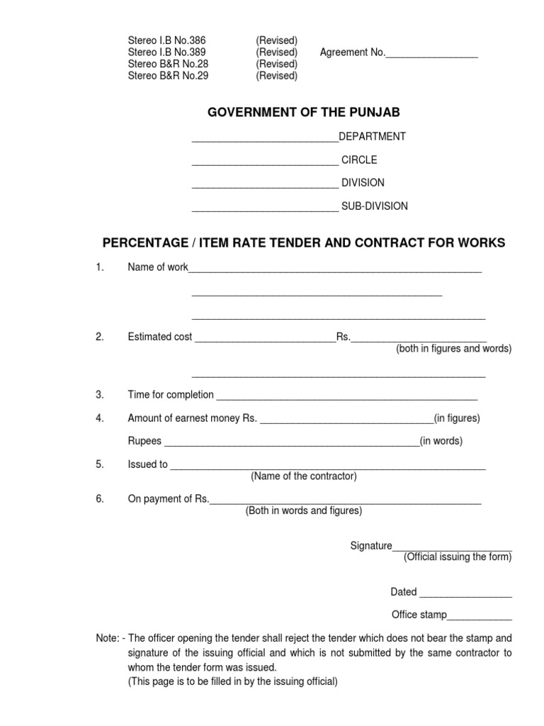 Contract Aggrement Format | PDF | Cashier's Check | Specification ...
