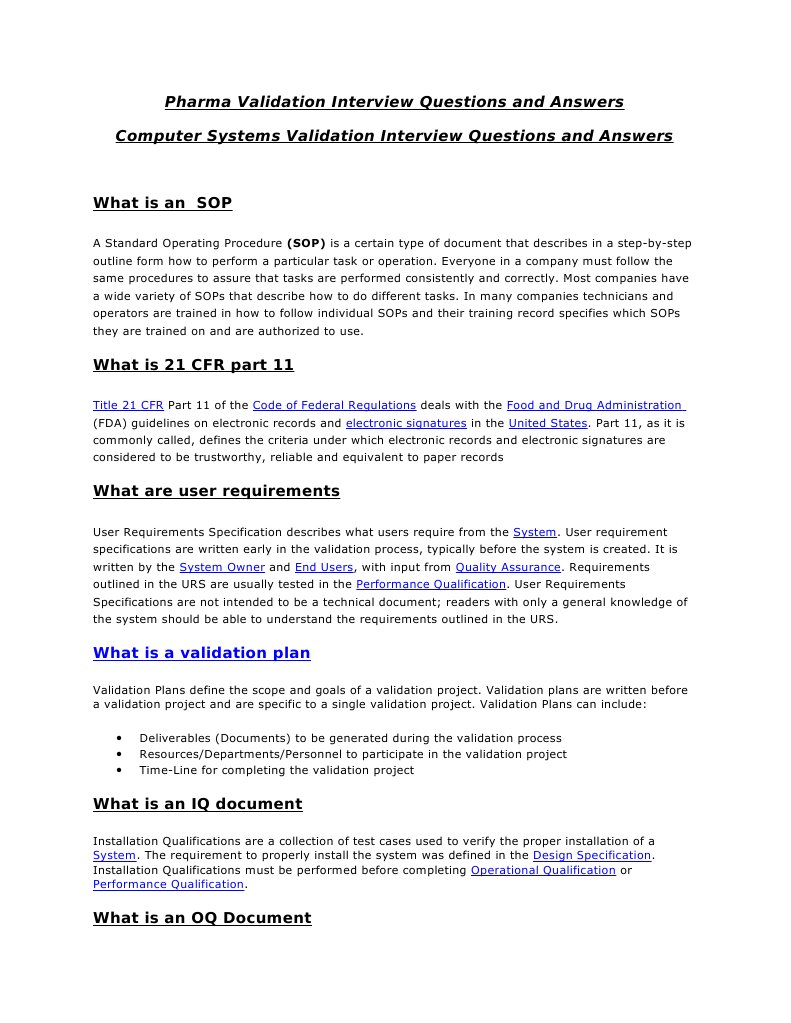 Computer Systems Validation Faqs Pdf Verification And Validation Systems Engineering