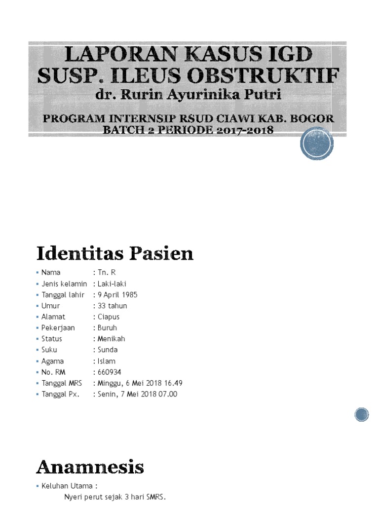 Laporan Kasus Igd | PDF