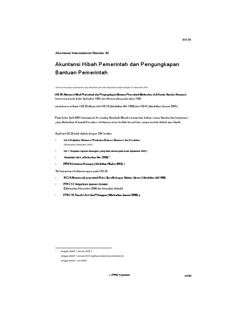 IAS 20.en - Id | PDF