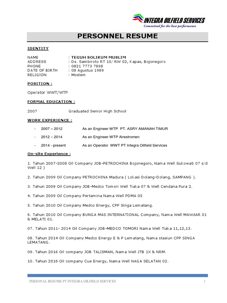 CV Teguh | PDF | Business