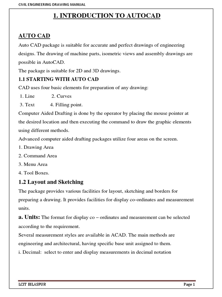 Introduction To Autocad: Auto Cad | PDF | Ellipse | Computer Aided Design