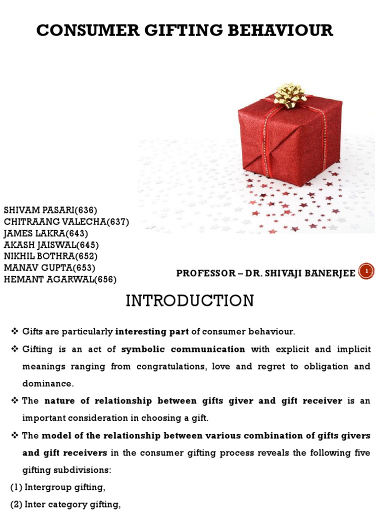 Consumer Gifting Behavior | PDF | Gift | Negotiation