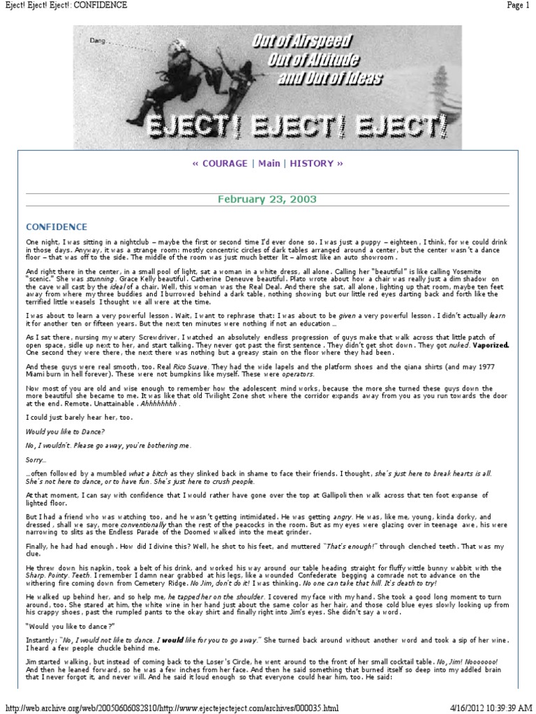 February 23, 2003: Courage Main History | PDF | Stars | Moon