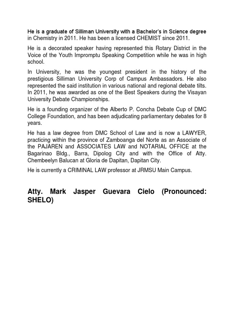 Sample Introduction of A Guest Speaker | PDF