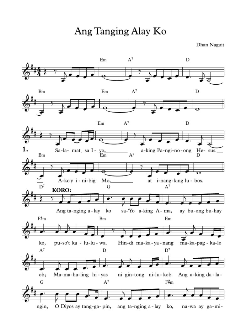 Ang Tanging Alay Ko PDF | PDF