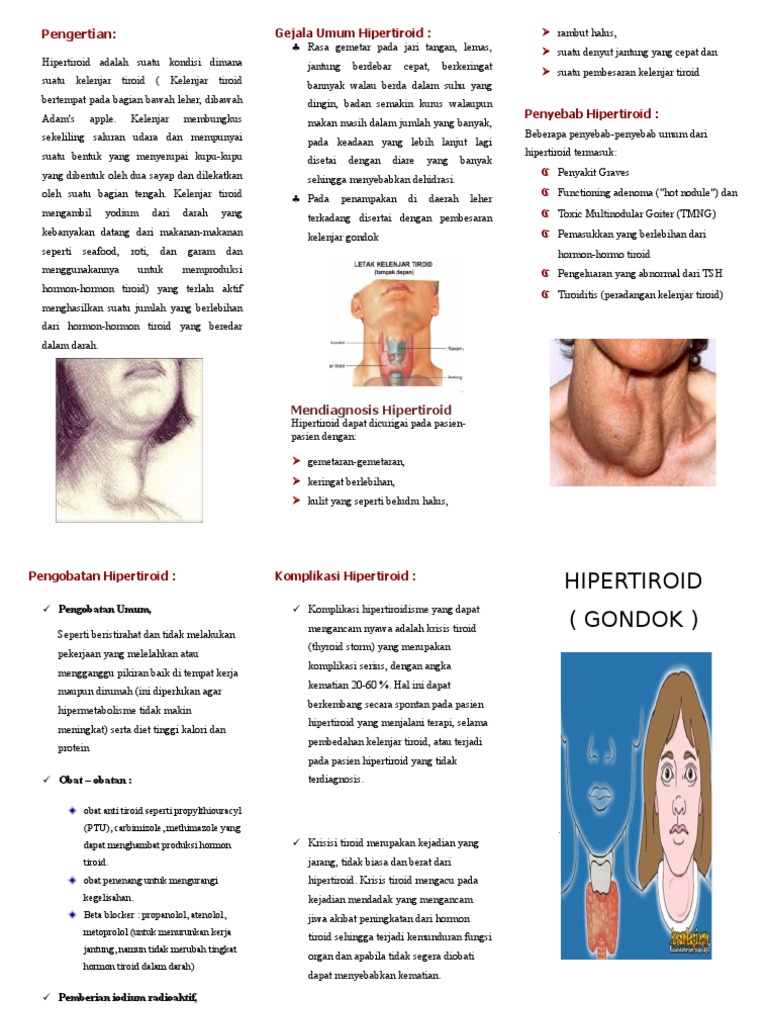 Leaflet Hipertiroid | PDF | Kesehatan Holistik