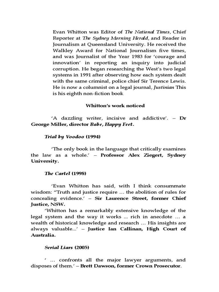 Our Corrupt Legal System - Evan Whitton | PDF | U.S. Securities And ...