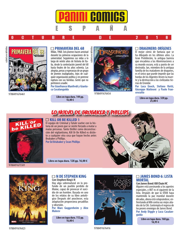 Panini Oct 2018 No Marvel | PDF | Comics Marvel | Cómics