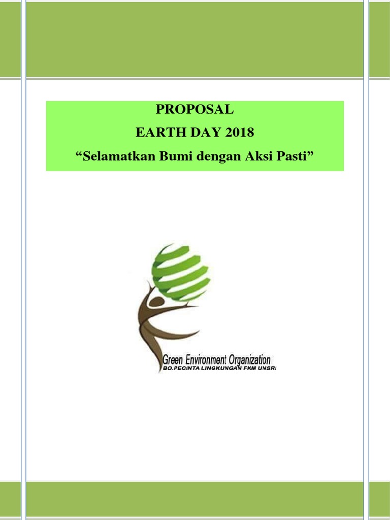 Proposal Earth Day 2018 | PDF