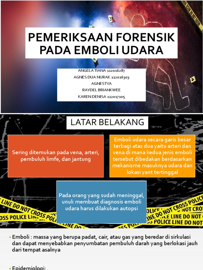 Pemeriksaan Forensik Emboli Udara | PDF | Seni