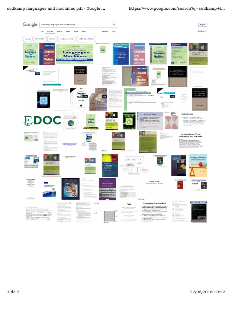 Sudkamp Languages and Machines PDF | PDF