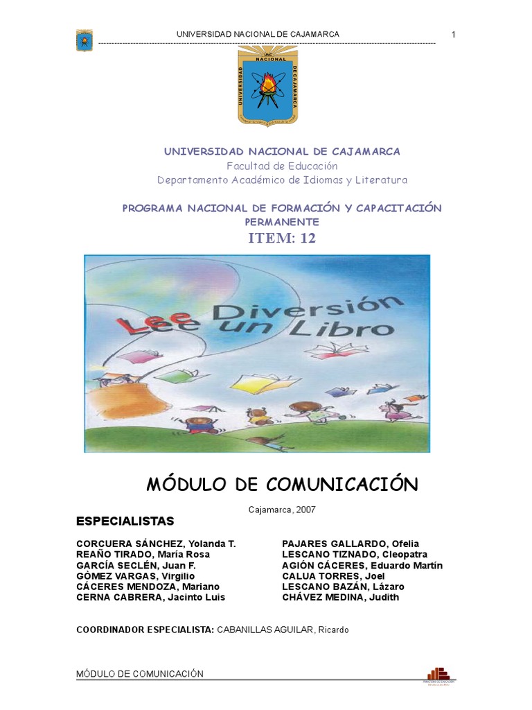 Modulo Integral | PDF | Lectura (proceso) | Comprensión lectora