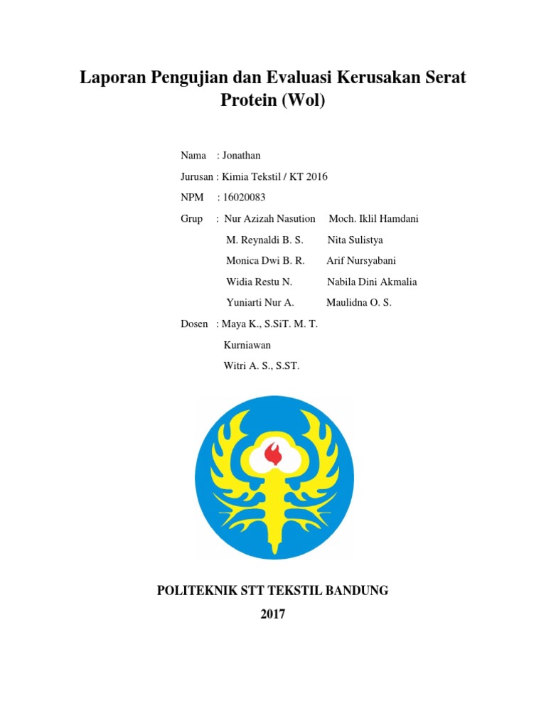 Uji Kerusakan Serat Wol | PDF | Sains & Matematika