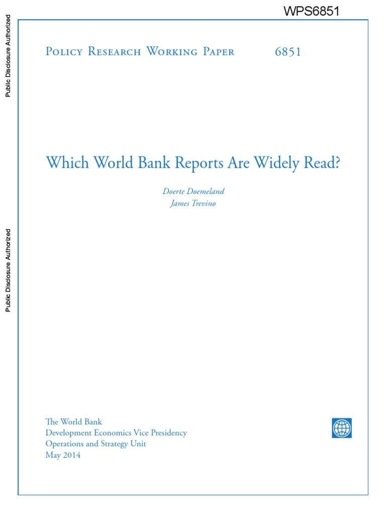Which World Bank Reports Are Widely Read | PDF | World Bank ...