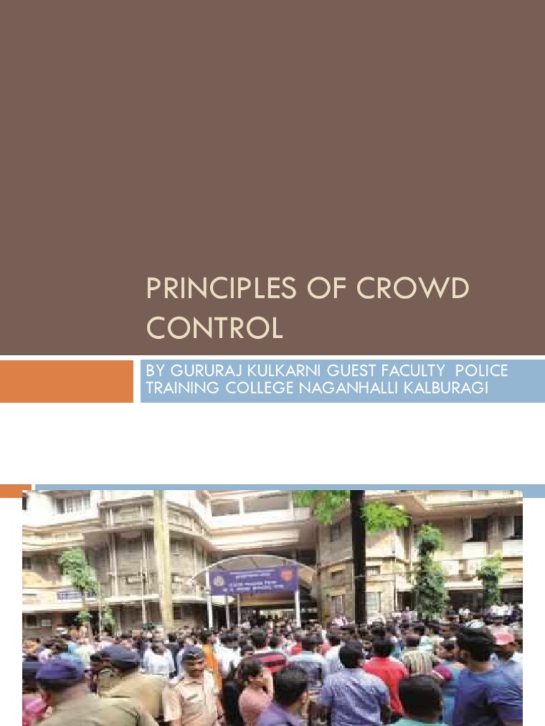 Principles of Crowd Control | PDF | Police | Nonviolence