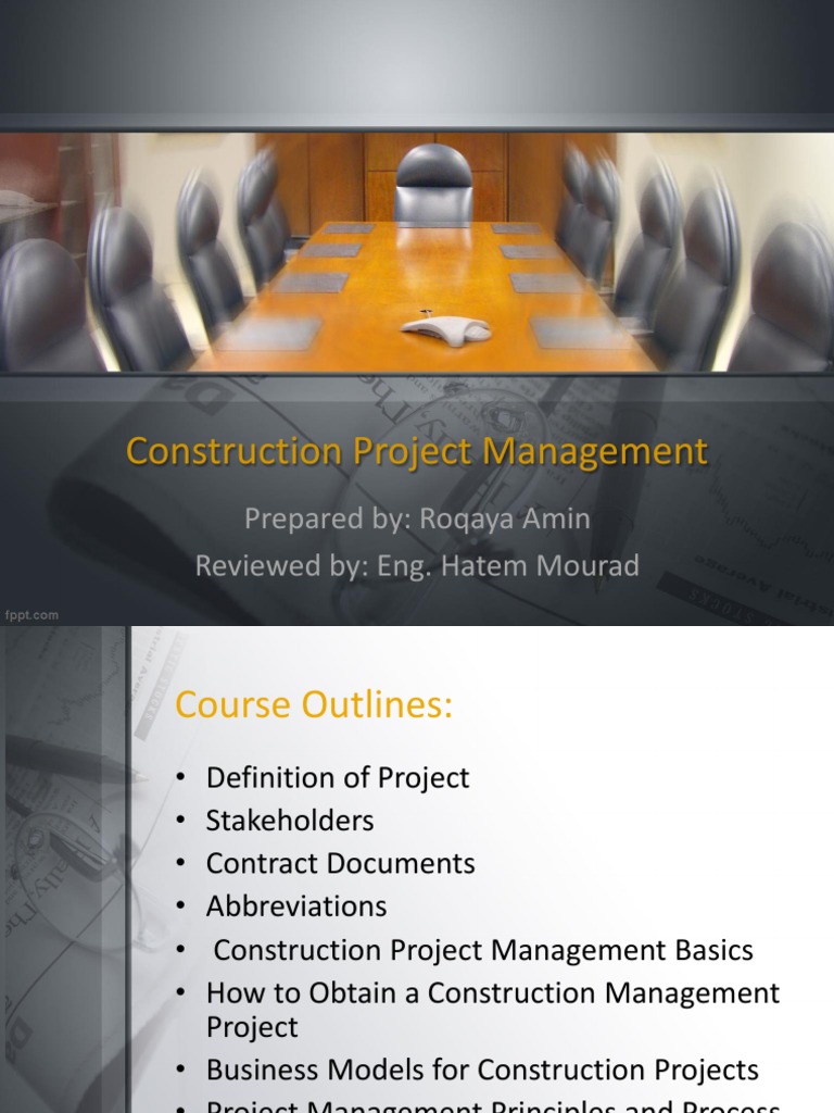 Construction Management | PDF | Project Management | Construction ...