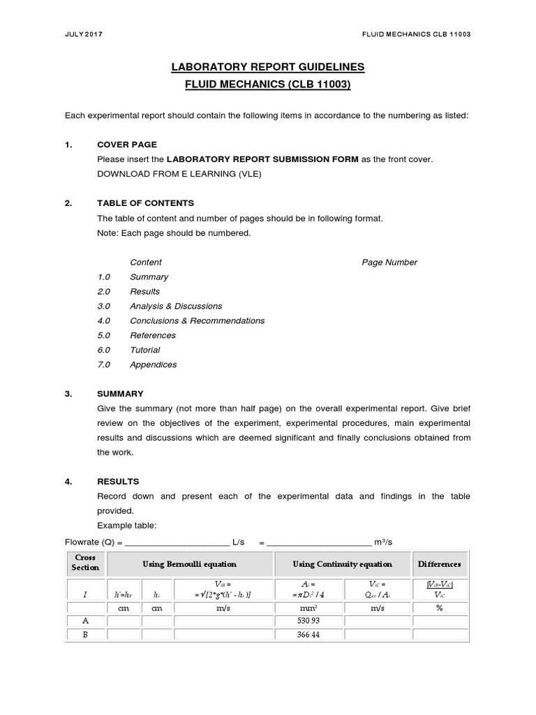 Laboratory Report Guidelines | PDF | Bp | World Wide Web